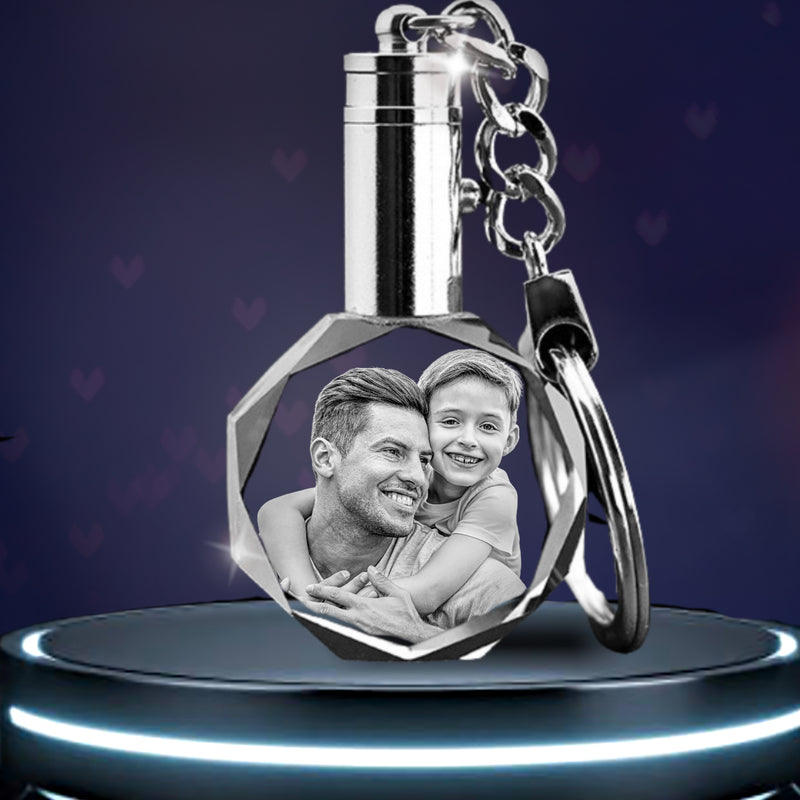 Shop Photo Crystal Keyring at Solid Crystals | Solid Crystals